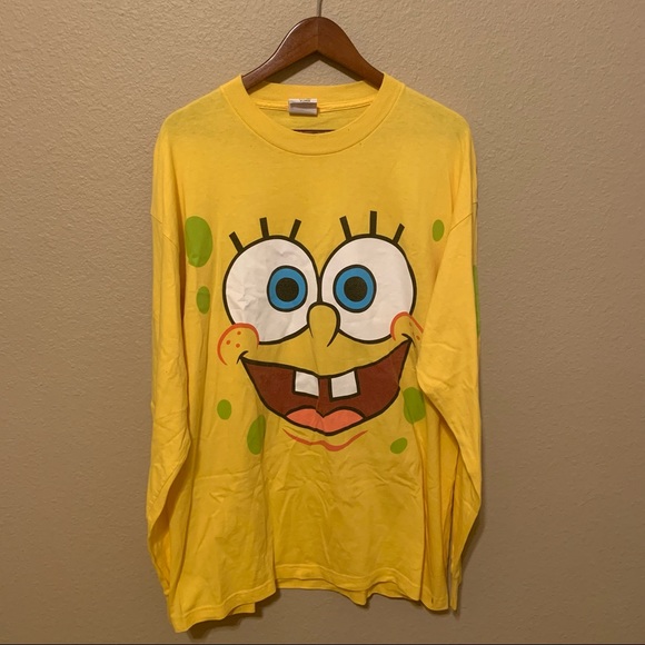 Vintage | Shirts | Nickelodeon 202 Spongebob Long Sleeve Shirt | Poshmark